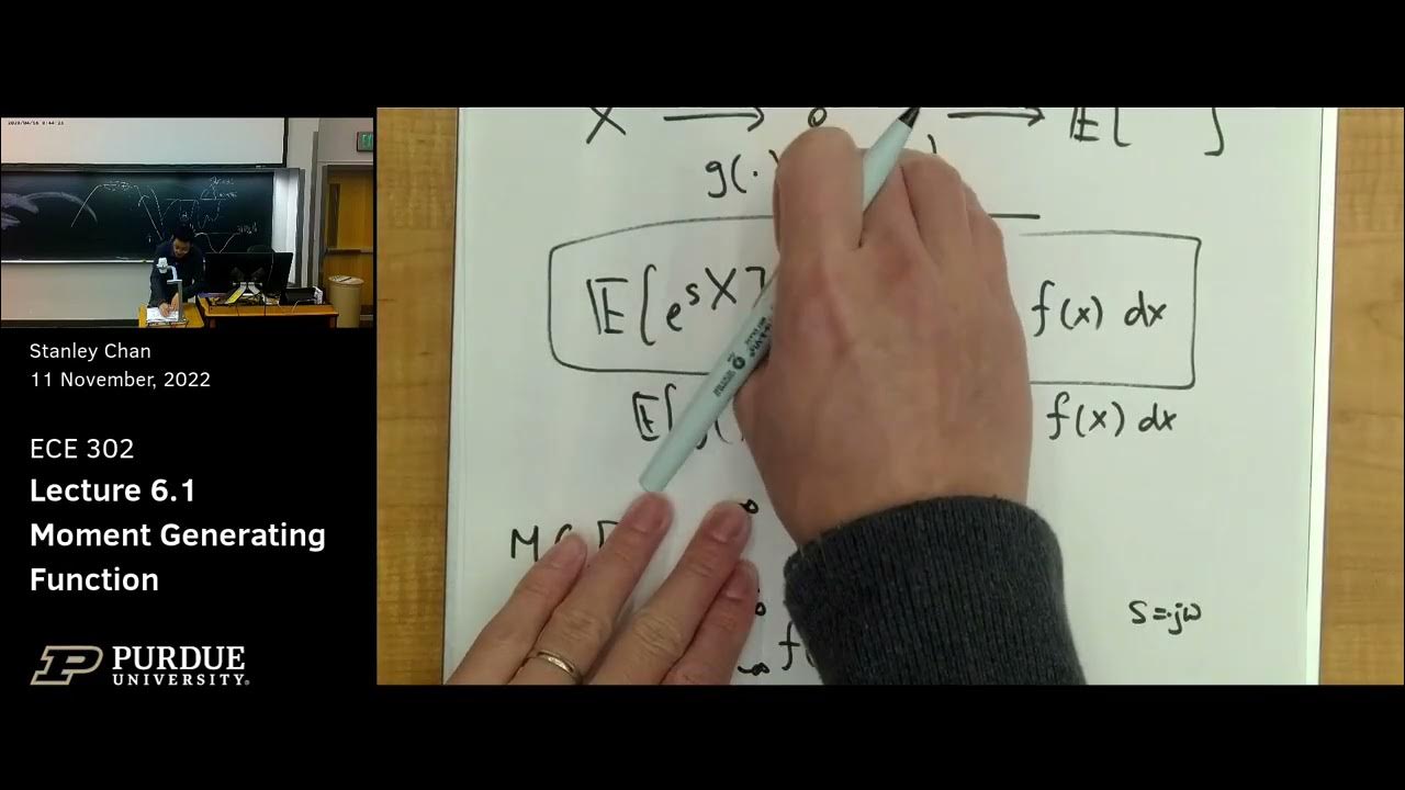 Lecture 30 Moment Generating and Characteristic Functions - YouTube
