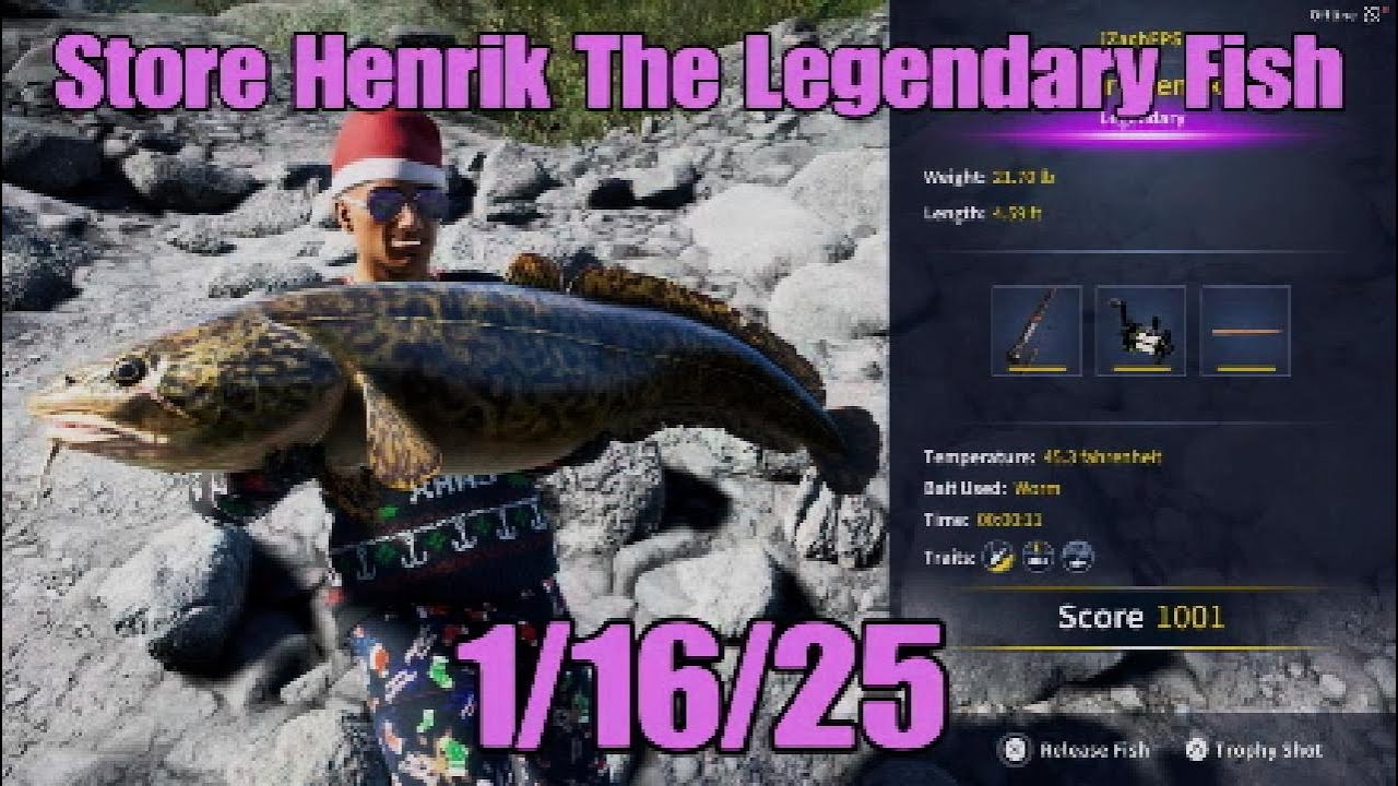Store Henrik The Legendary Fish 1/16/25 - Call Of The Wild The Angler ...