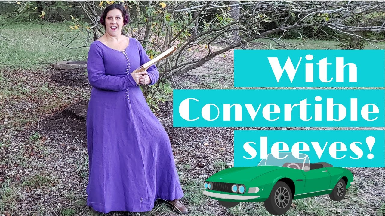 How to Sew a Medieval Supportive Kirtle - YouTube