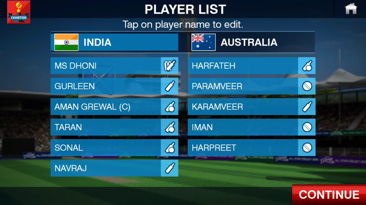 All star cricket game play - YouTube