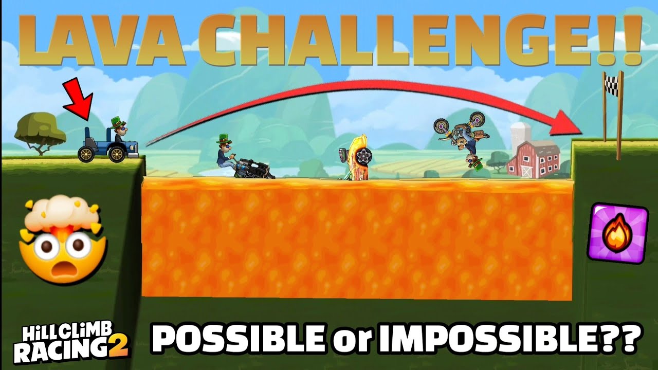 GIANT LAVA PIT vs CARS!! 🤯 CHALLENGE IN COMMUNITY SHOWCASE - Hill Climb ...