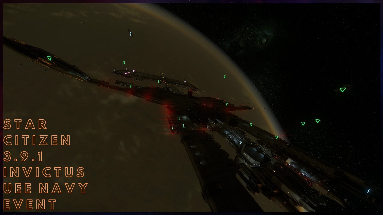 Star Citizen 3 9 1 UEE Navy Fleet Event - YouTube