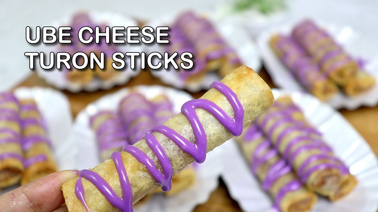 Ube Cheese Turon Sticks Recipe | Cheesy Ube Turon - YouTube