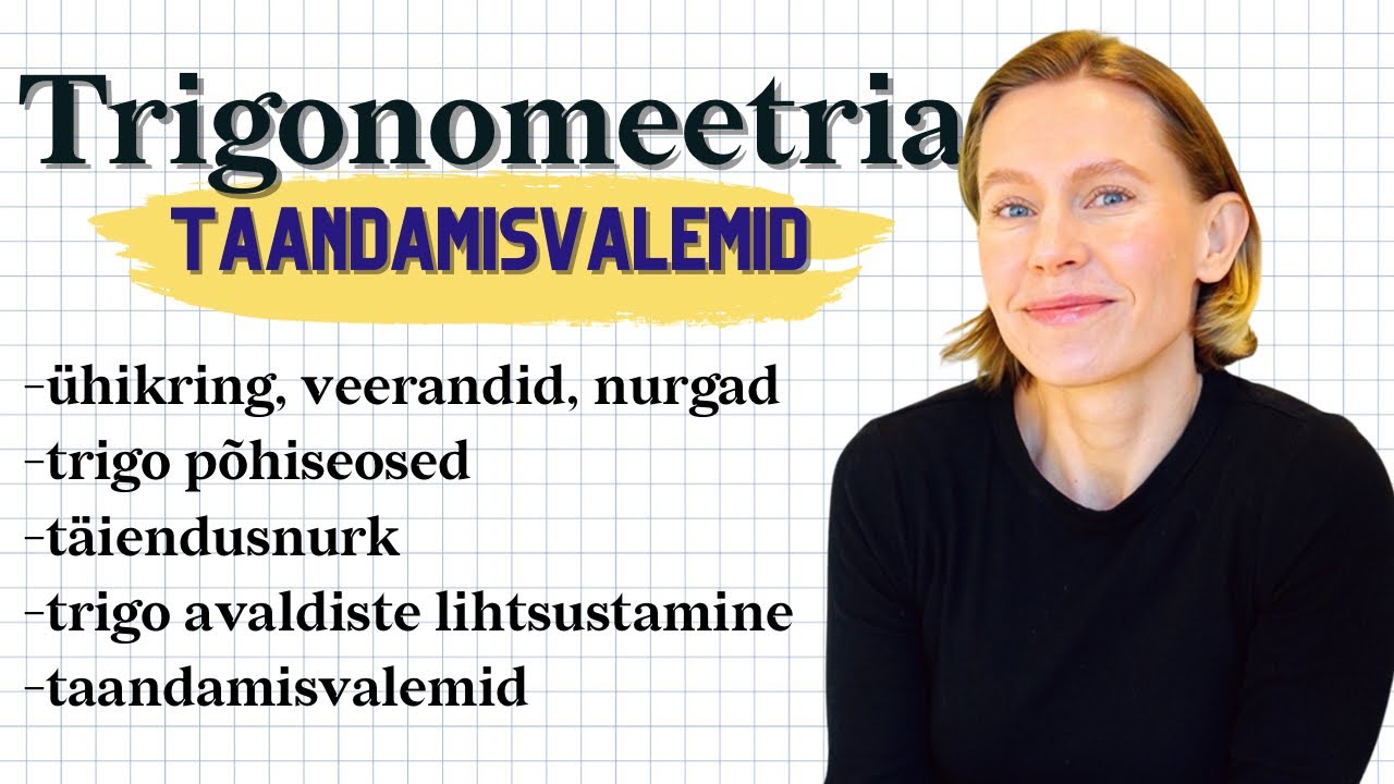 Trigonomeetria 2.osa. TÄIENDUSNURK, avaldiste lihtsustamine ...