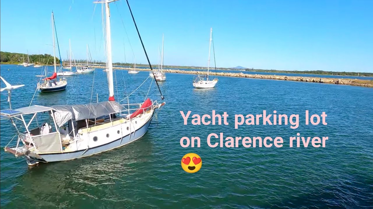 Yacht parking lot, Yamba to Iluka ferry, part 2 - YouTube