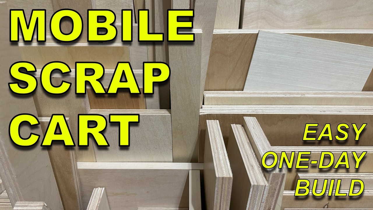 Mobile Scrap Cart for my Small Workshop - YouTube