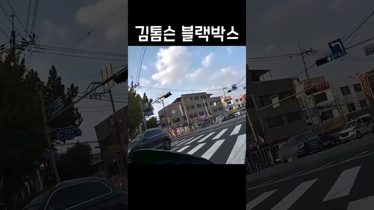 비보호 좌회전 무작정 밀고 들어오는 차량 때문에 진짜 교통사고 날 뻔했습니다 종이 한 장 차이로 피했습니다 뒤에 경찰차도