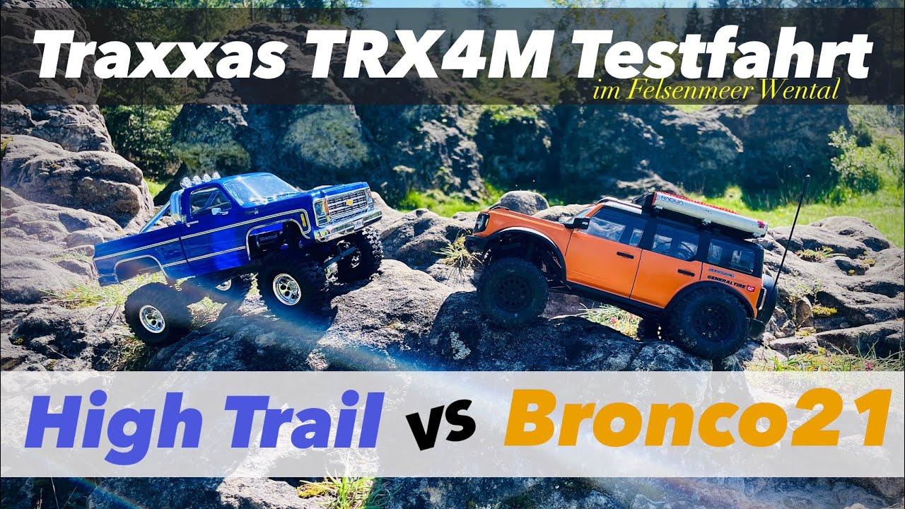 TRAXXAS TRX4M 1/18 HIGH TRAIL - 1. Testfahrt im Felsenmeer / Vergleich ...