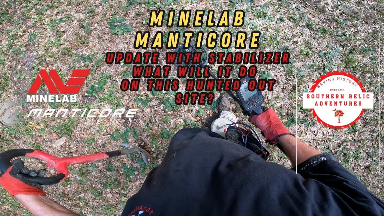 Minelab Manticore Update with New Stabilizer Test Run on a Iron Loaded ...