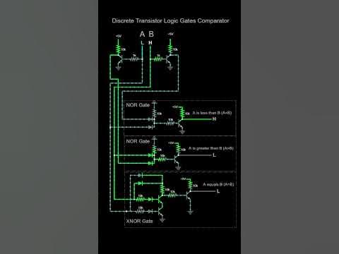 Discrete Transistor Logic Comparator - YouTube
