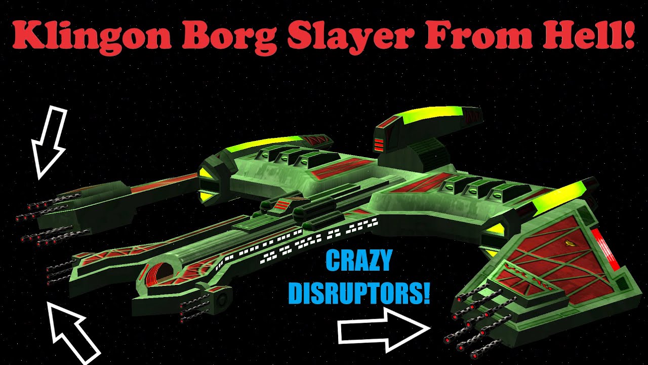 Klingon Borg Hunter From Hell! VS 2 Fed Fleet & 2 Scimitars - Star Trek ...