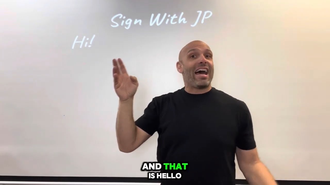 How to sign Hi and Bye #signwithjp #asl #signlanguage - YouTube