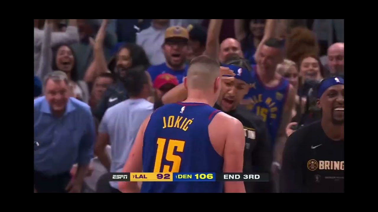 NBA basket Manipulation. Jokic hits circus 3 over Anthony Davis. - YouTube