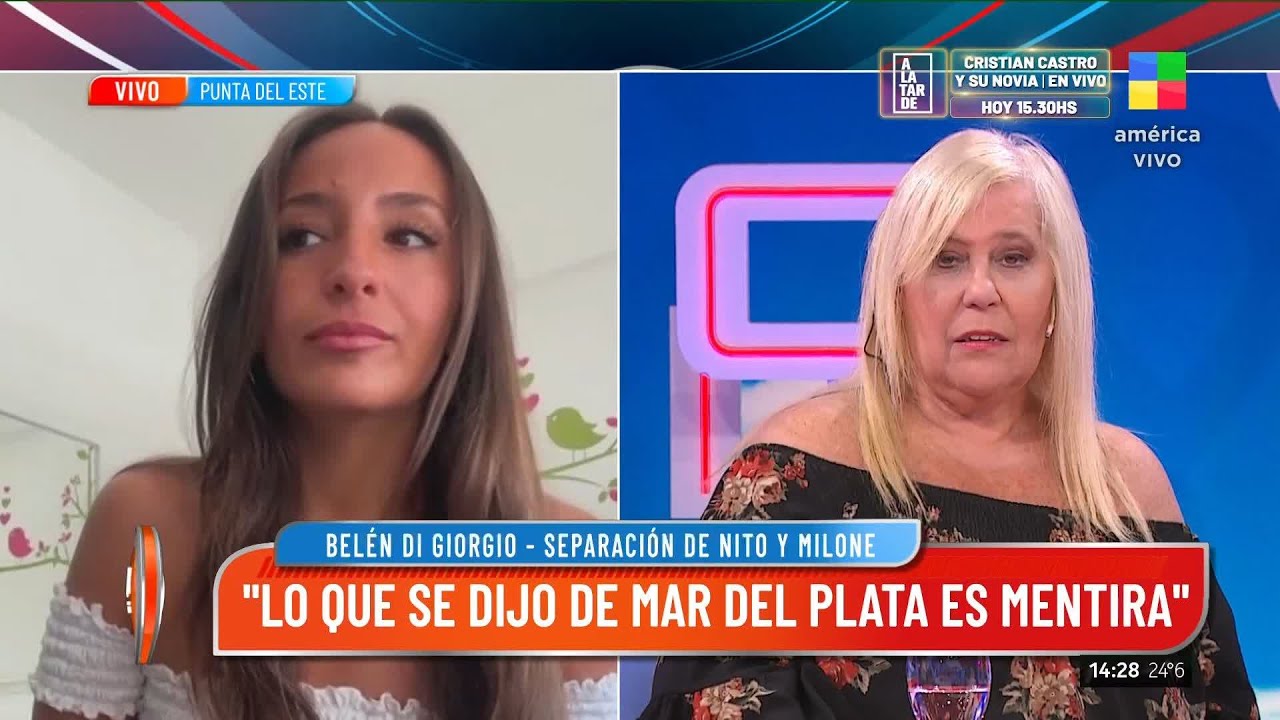 Belén Di Giorgio: "Hace mucho que trabajo con Nito Artaza" - YouTube