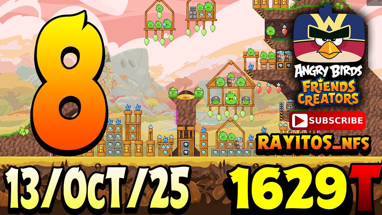 Angry Birds Friends Level 8 Tournament 1629 Highscore POWER-UP ...