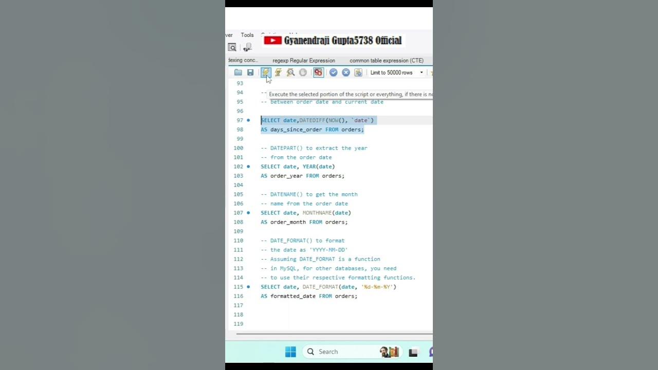 Sql Sqlforbeginners Sqlite Sqltips Sqlprogramming Sqlserver Sqlinterviewquestions Youtube 