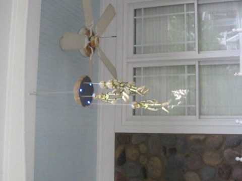 Skelton wind chimes in daylight - YouTube