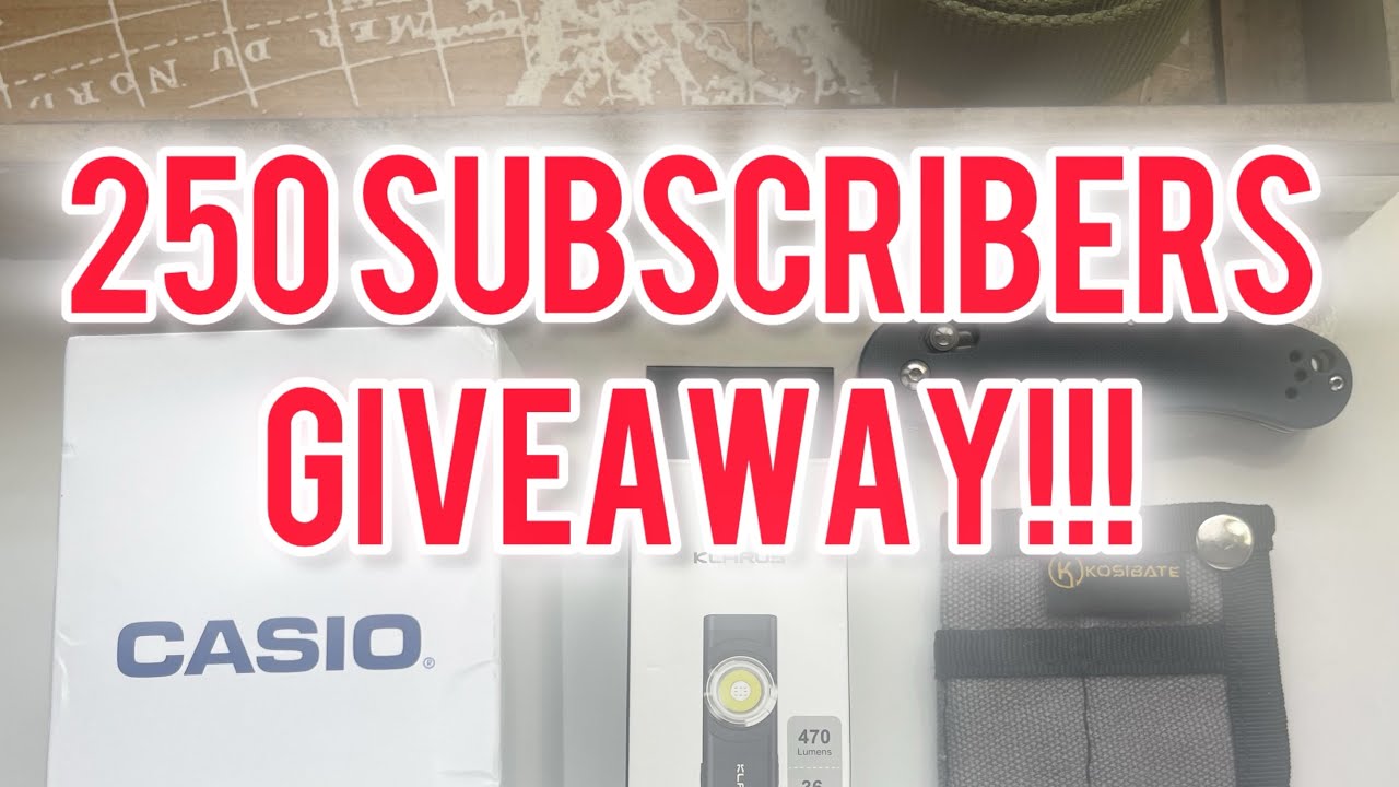 250 subscribers giveaway 8/2/24 to 8/9/24 - YouTube