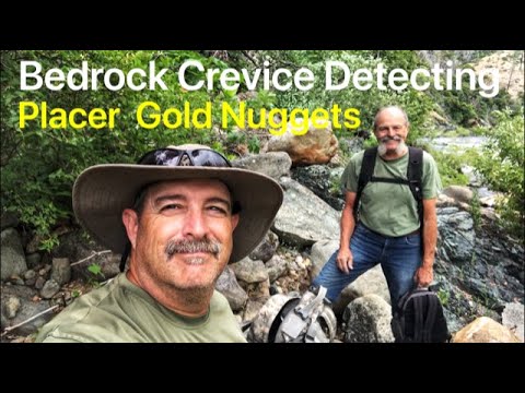 Bedrock Crevice Detecting for Placer Gold Nuggets - YouTube