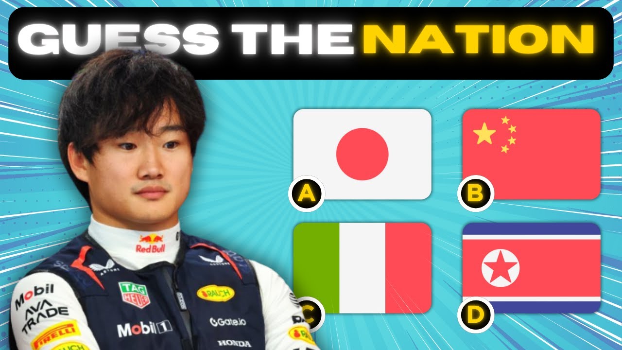 GUESS THE NATIONALITY OF F1 DRIVERS QUIZ CHALLENGE - YouTube