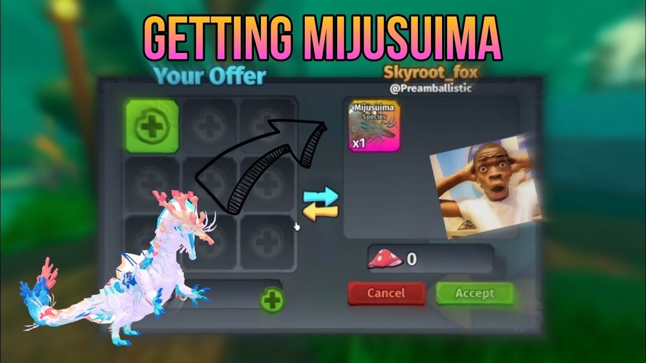 Getting Mijusuima (Finally) | Roblox - Creatures of Sonaria - YouTube