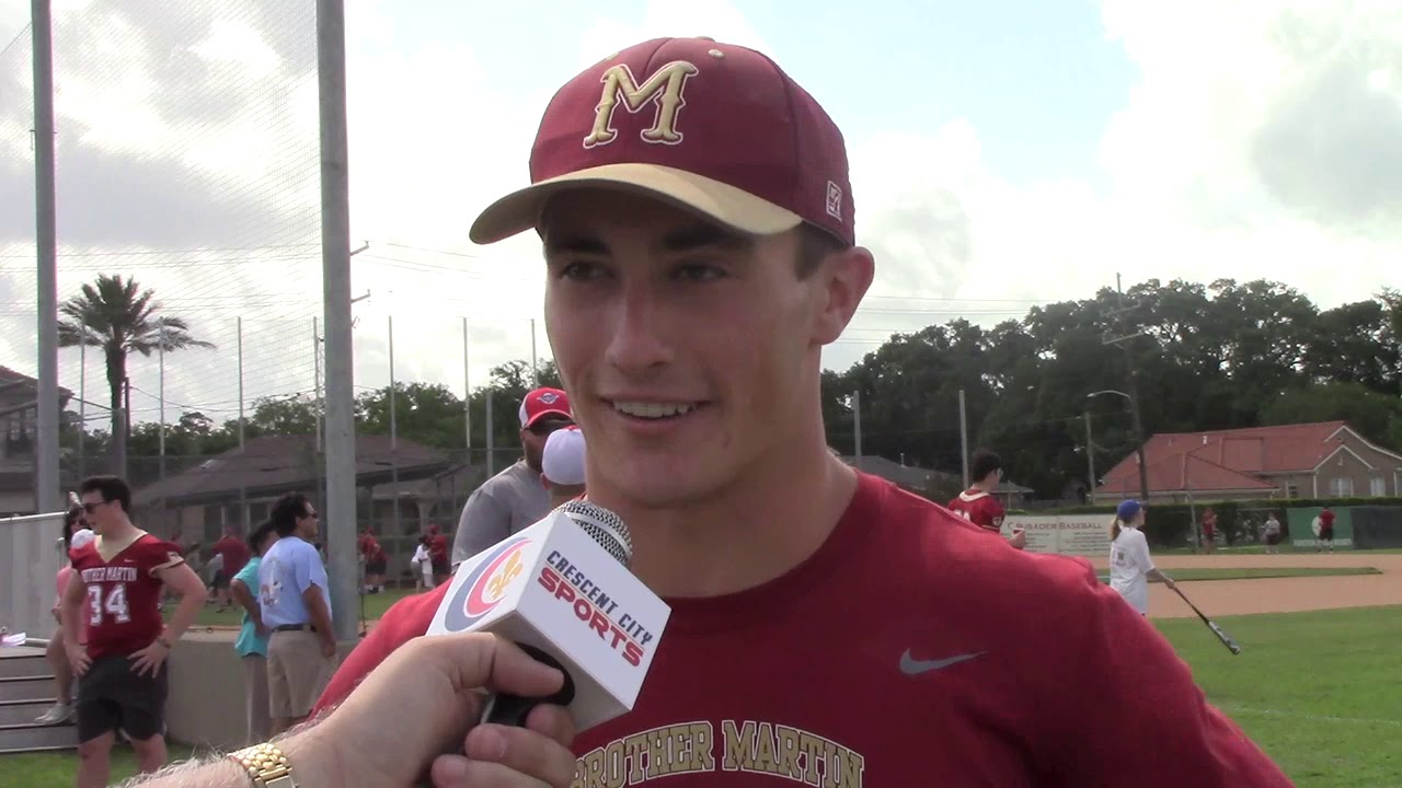 Brother Martin Baseball's Jake Dickinson - Saturday, May 18 - YouTube