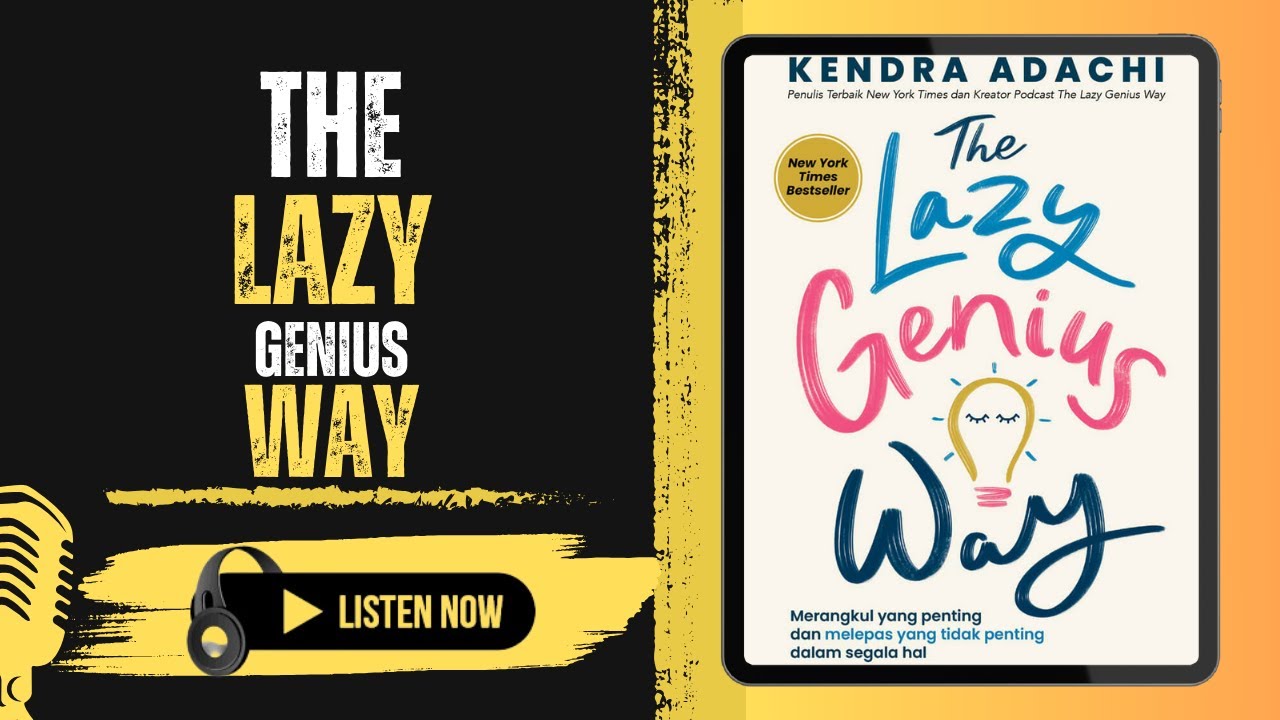 THE LAZY GENIUS WAY by Kendra Adachi Audiobook | Book Summary in ...