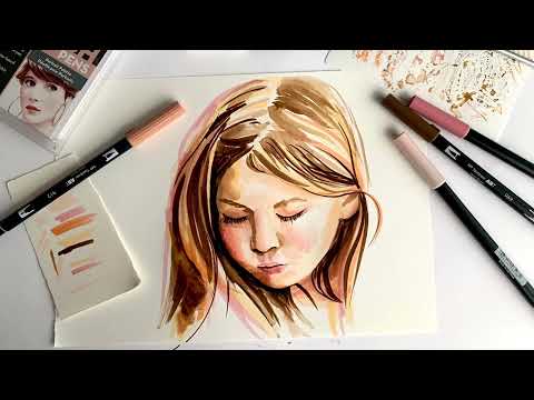 Tombow Portrait Tones Dual Brush Set