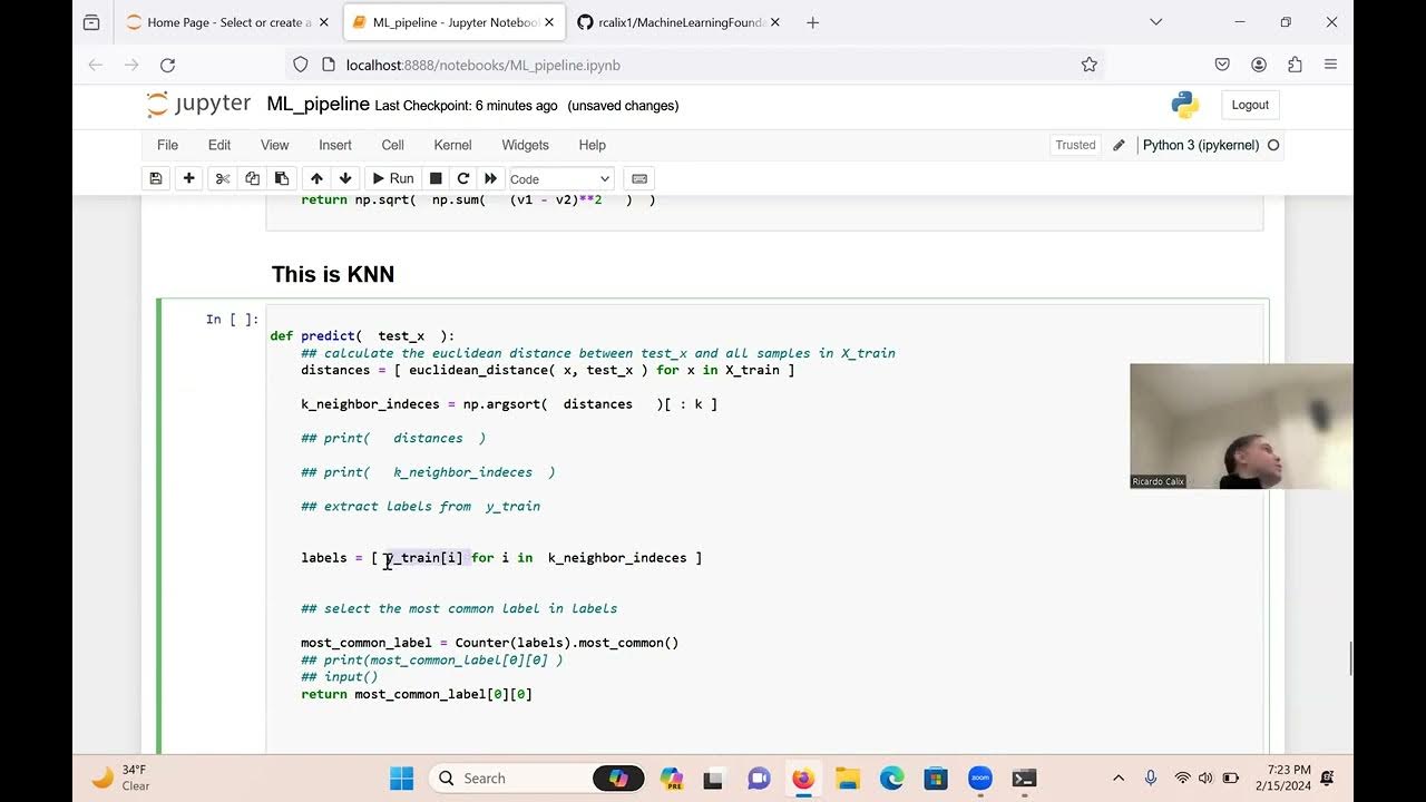 KNN and performance metrics with Numpy and SKLearn - YouTube