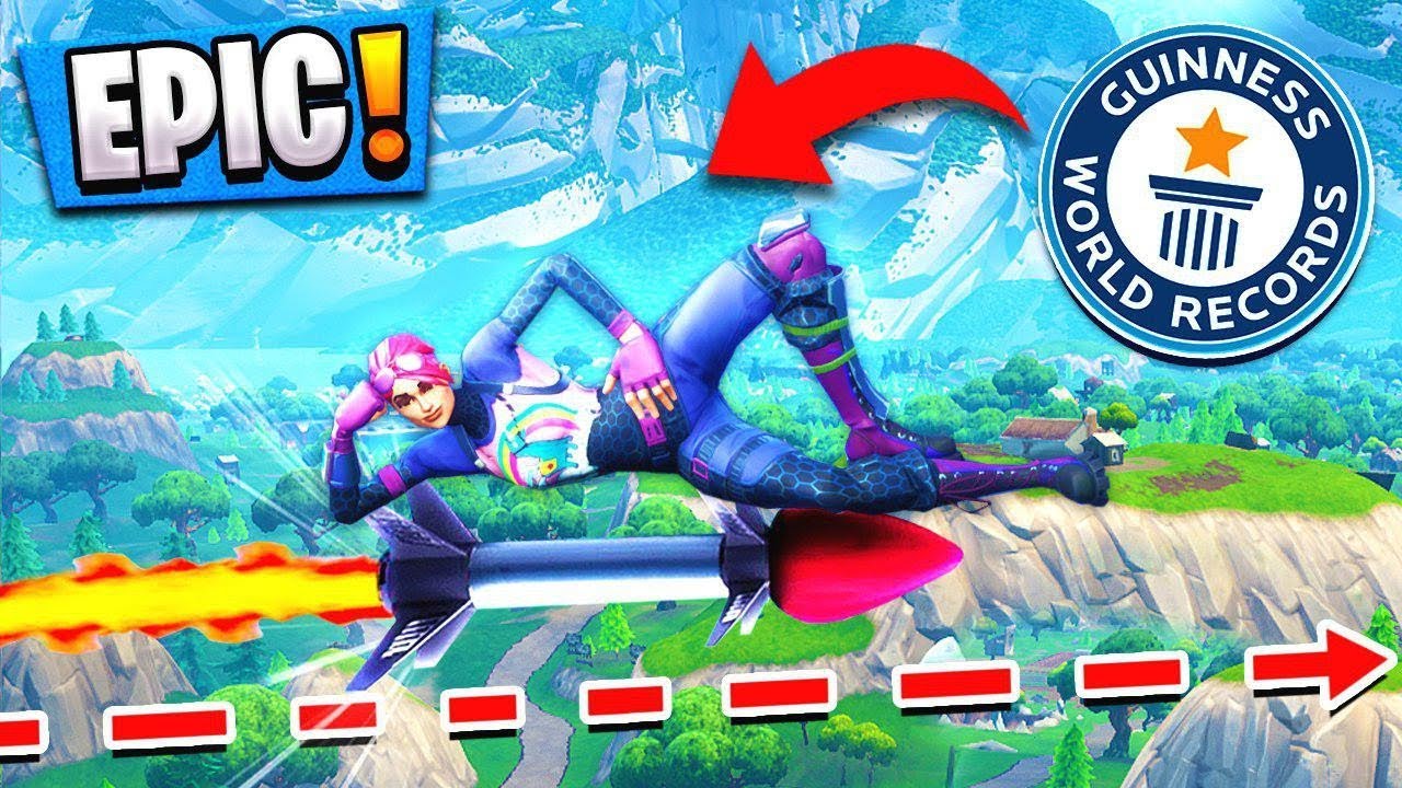 FORTNITE *ROCKET RIDING* ACROSS ENTIRE MAP in Fortnite Battle Royale ...