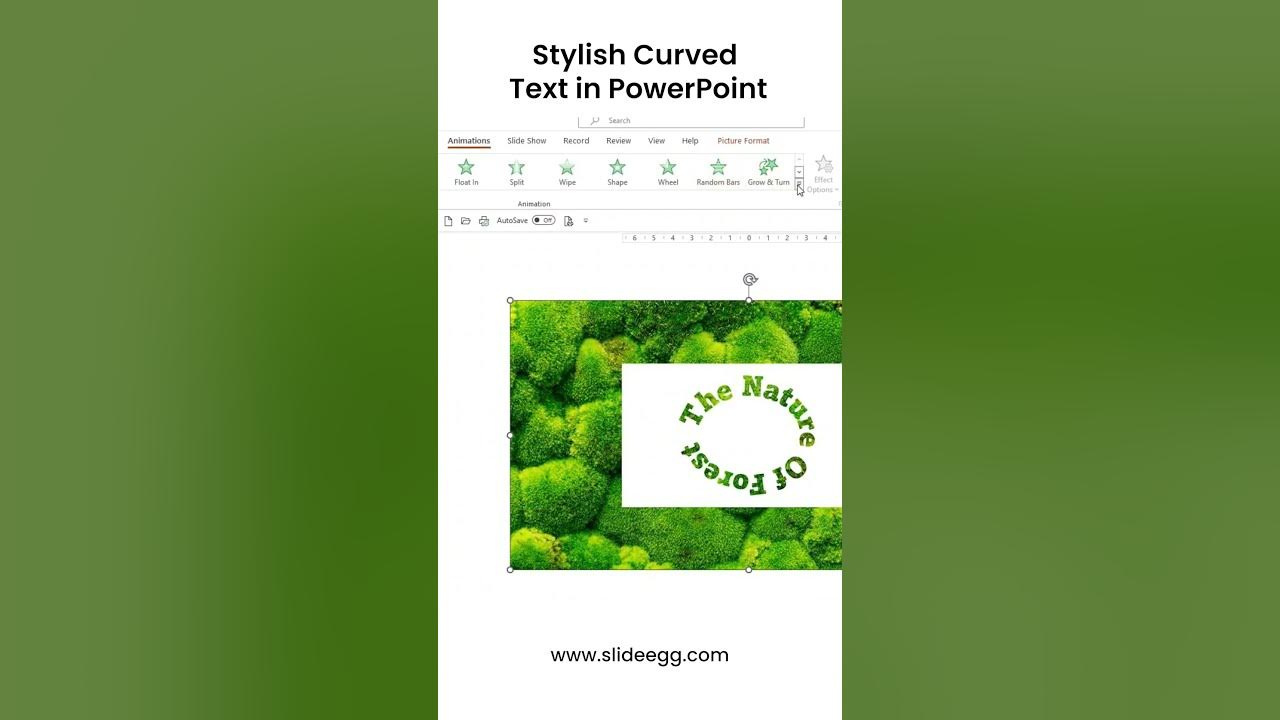 Stylish Curved Text in PowerPoint #slideegg - YouTube