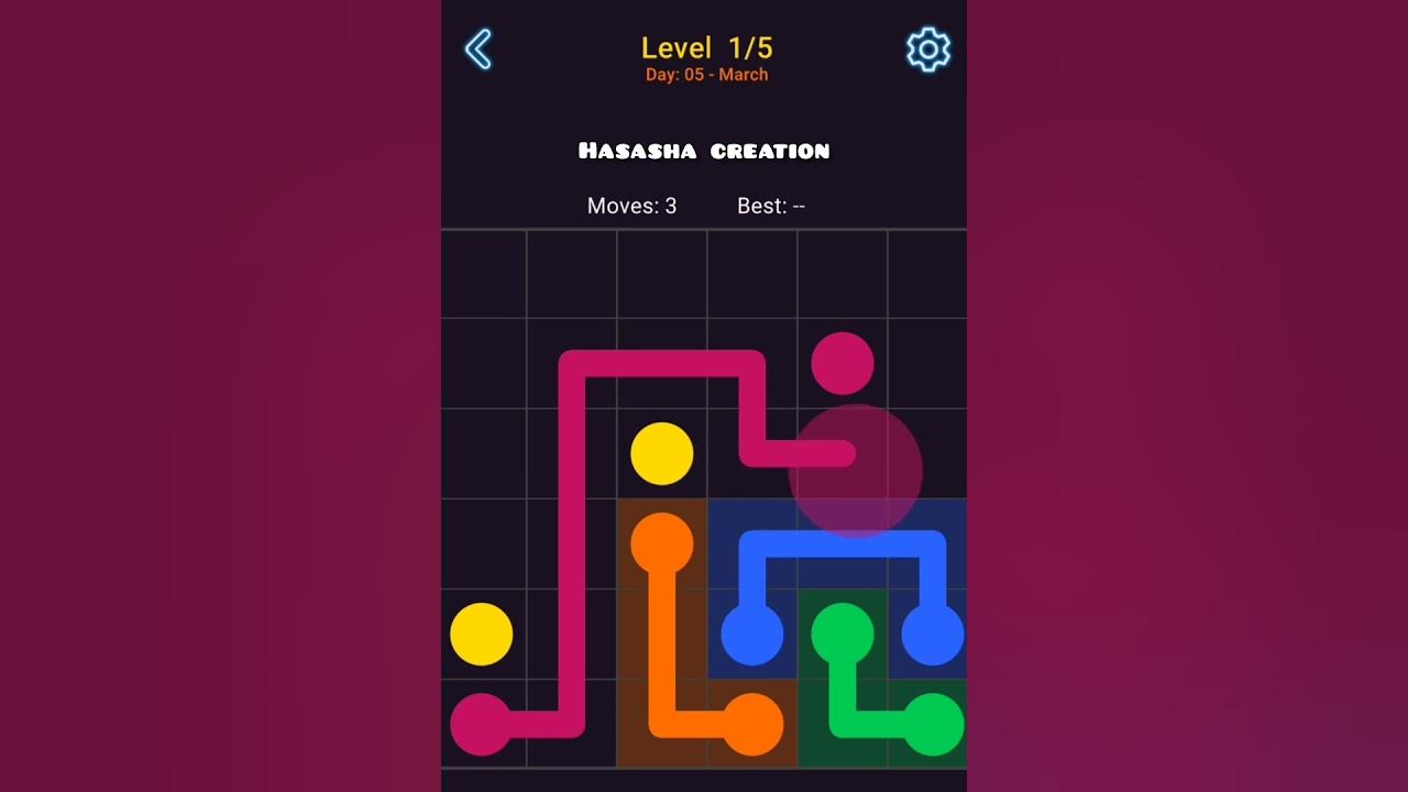 connect dots game... level : 1 - YouTube