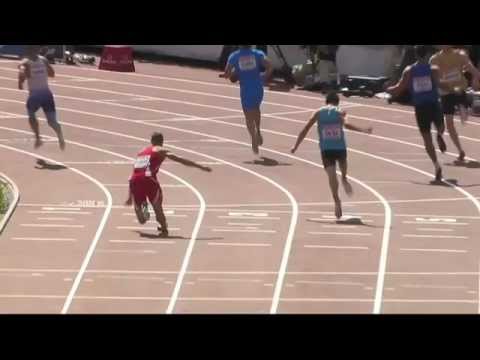 Track Runner Breaks His Leg During 100m Sprint! - YouTube