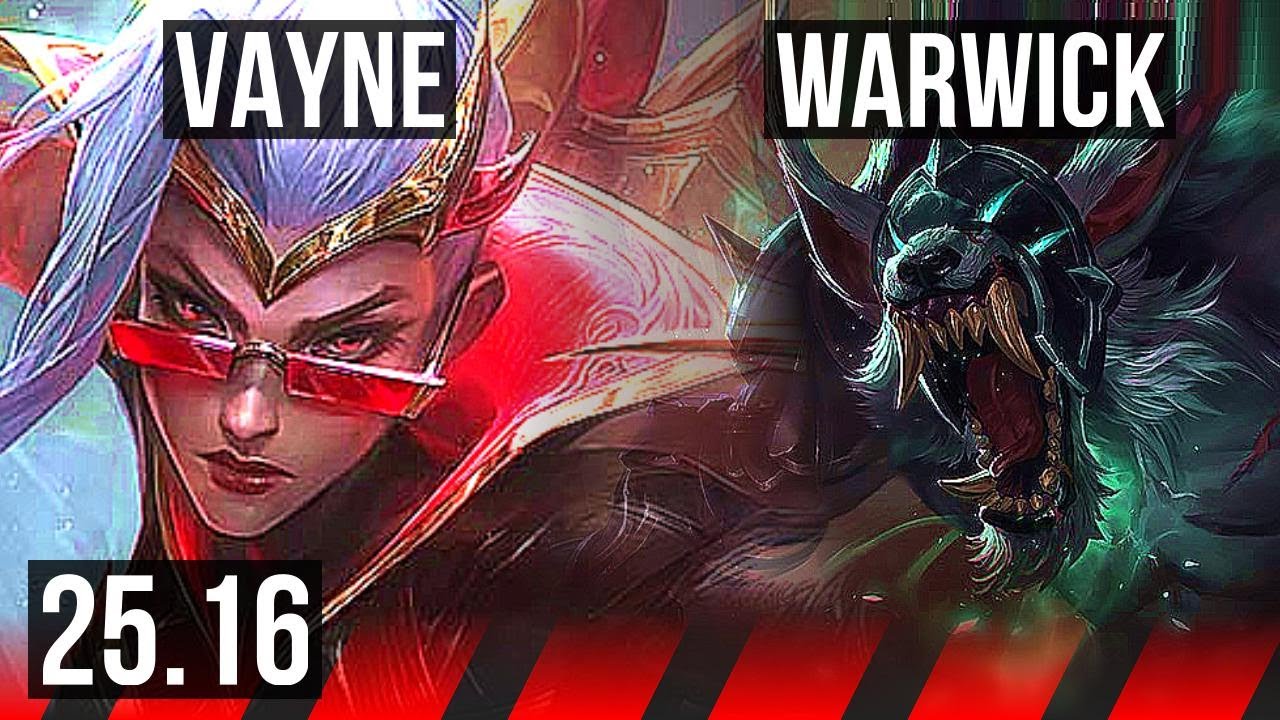 VAYNE vs WARWICK (TOP) | 5/1/3 | TR Challenger | 25.16 - YouTube