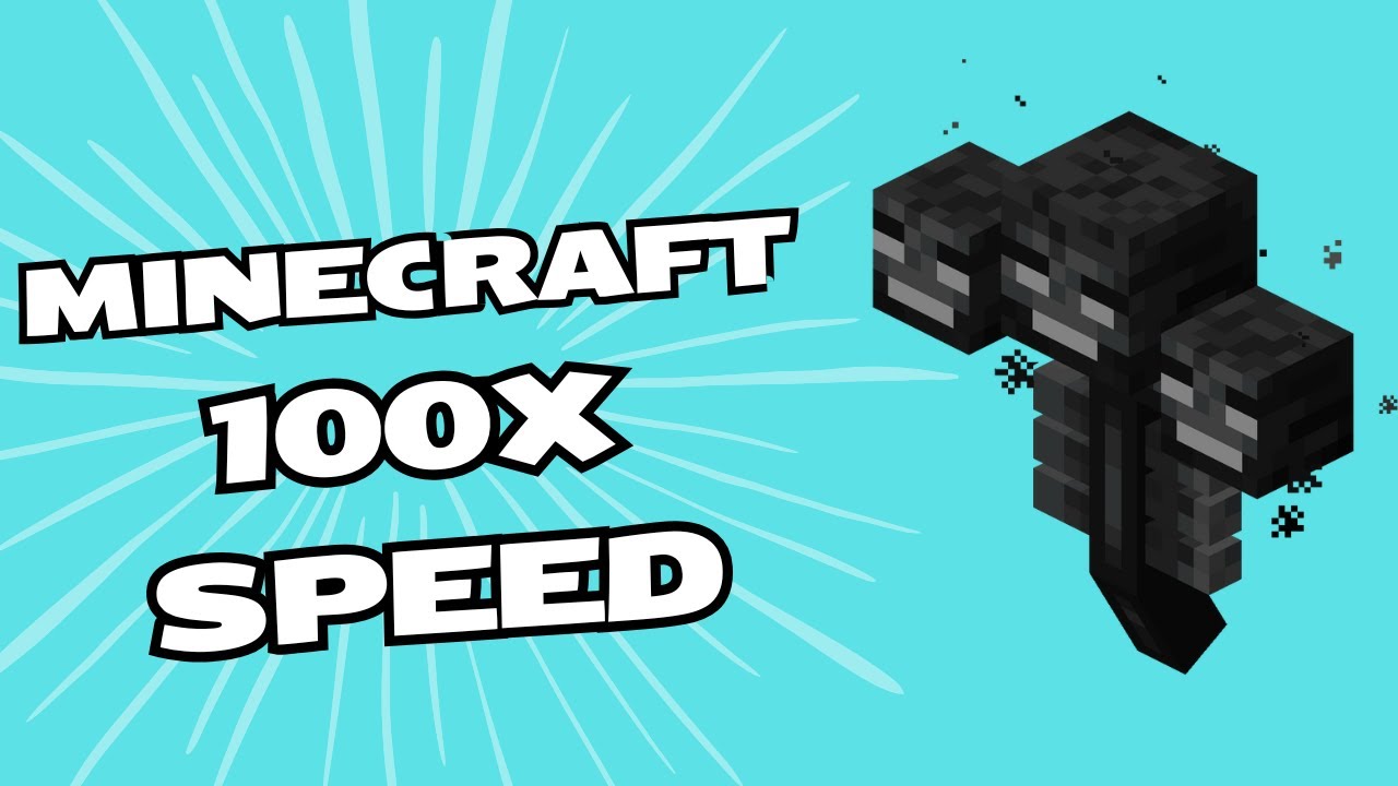 Minecraft but at 100X SPEED Challenge - YouTube