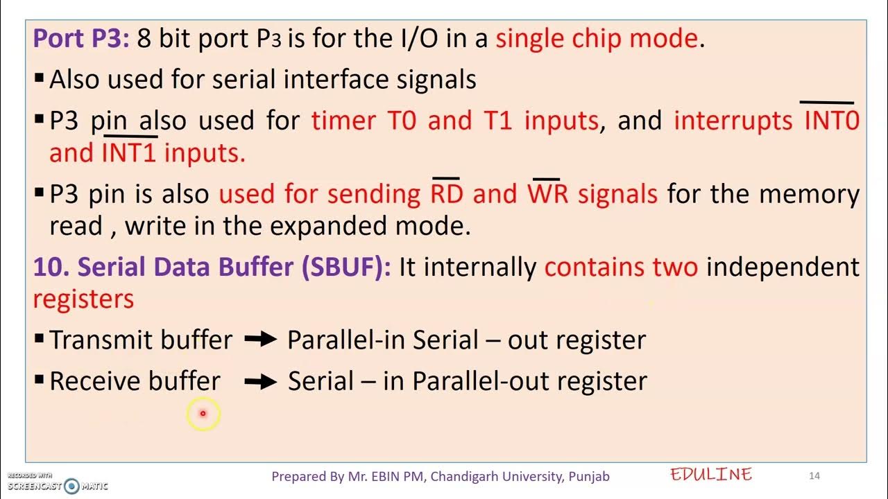 MODULE 5 - TOPIC 2 - 8051 MICROCONTROLLER ARCHITECTURE - YouTube