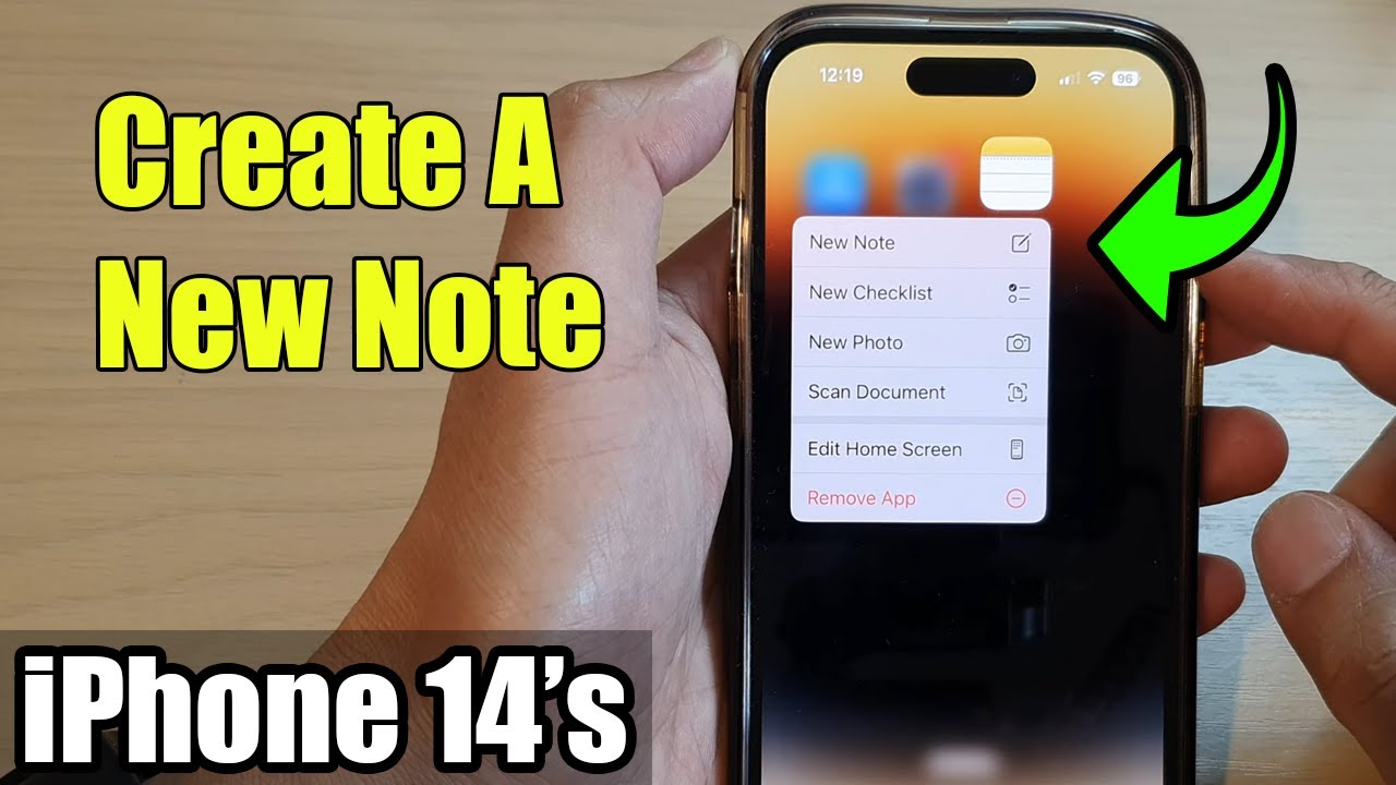 iPhone 14/14 Pro Max: How to Create A New Note - YouTube