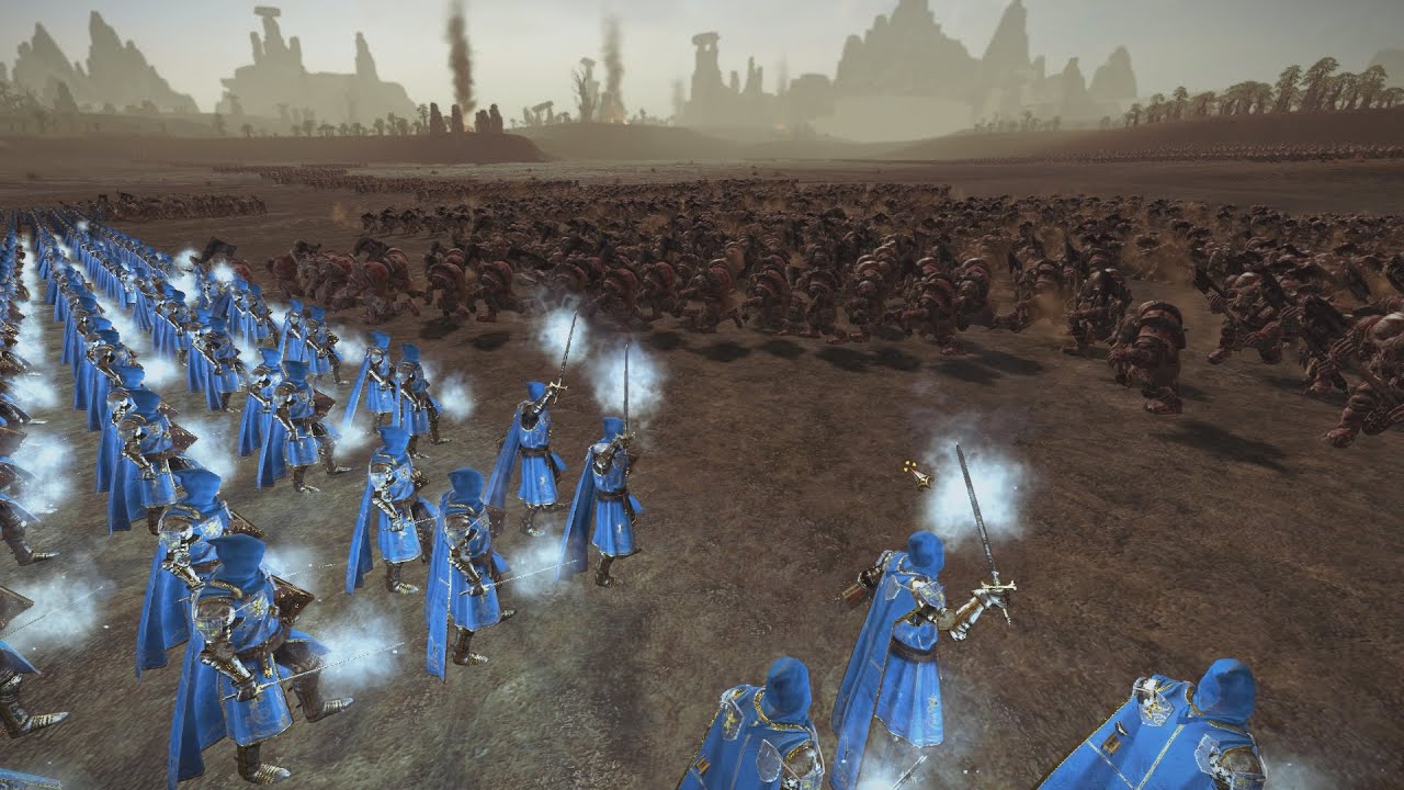 390 TEMPLAR CRUSADER KNIGHTS vs 6240 BLACK ORCS - Total War: WARHAMMER ...