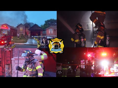 Structure Fire On California Ave - Windsor Fire On Scene - YouTube