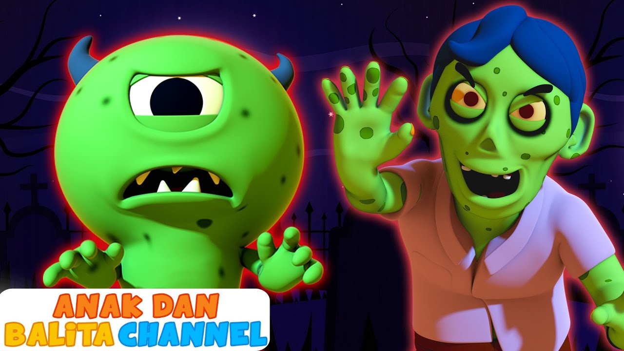 Zombie Had A Little Monster | Zombie Punya Monster Kecil | Halloween ...