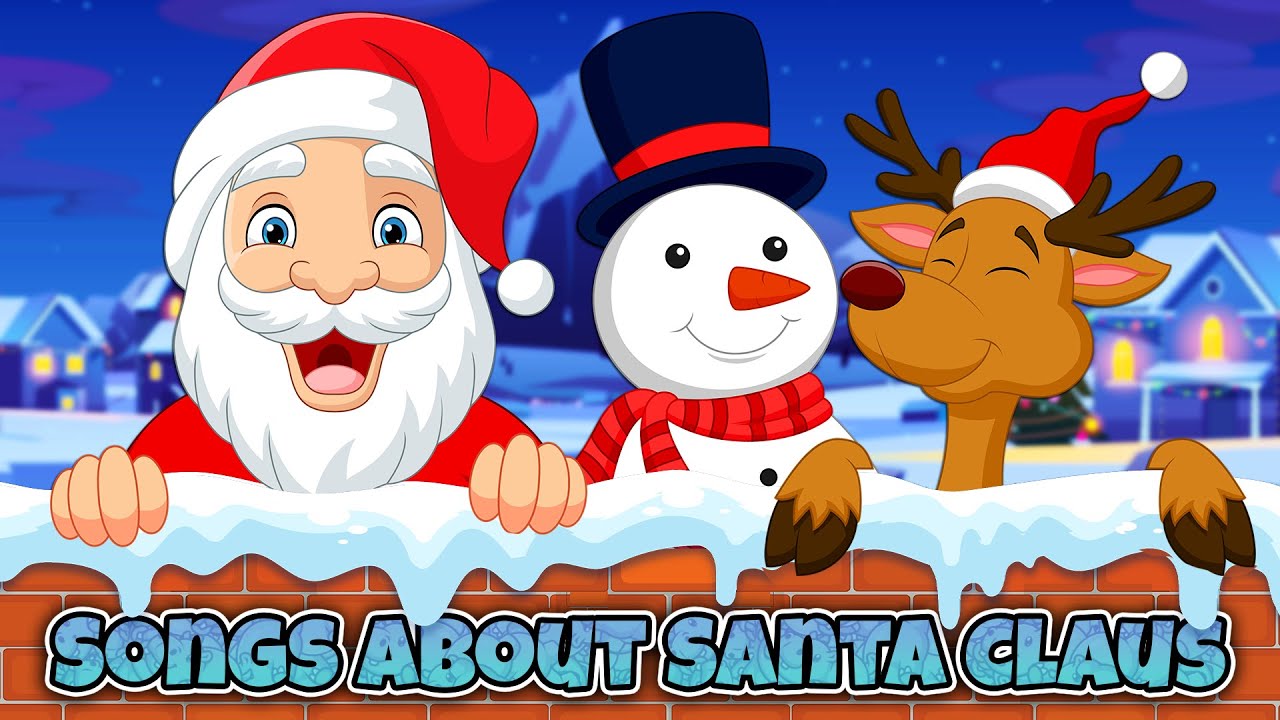 Songs about Santa Claus ️️ Christmas song for kids 🎅 MIX of New Year's ...