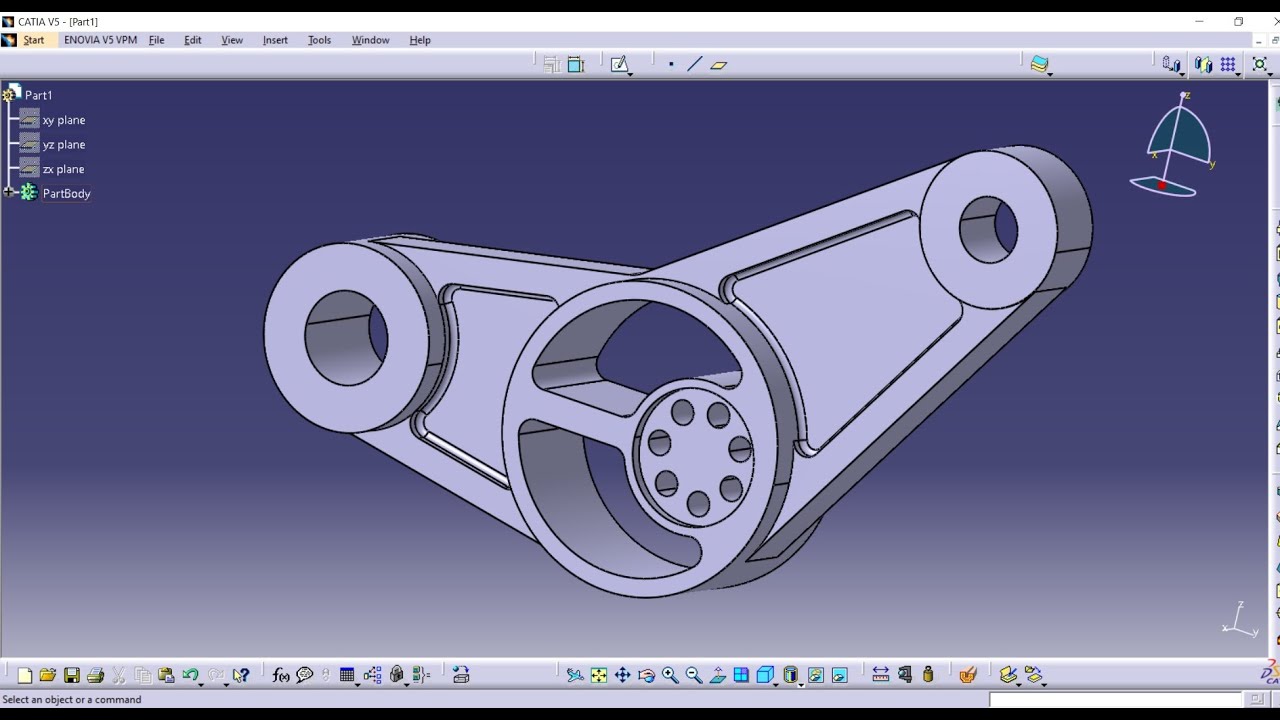 CATIA UYGULAMA 40 CATIA EXERCISES - YouTube