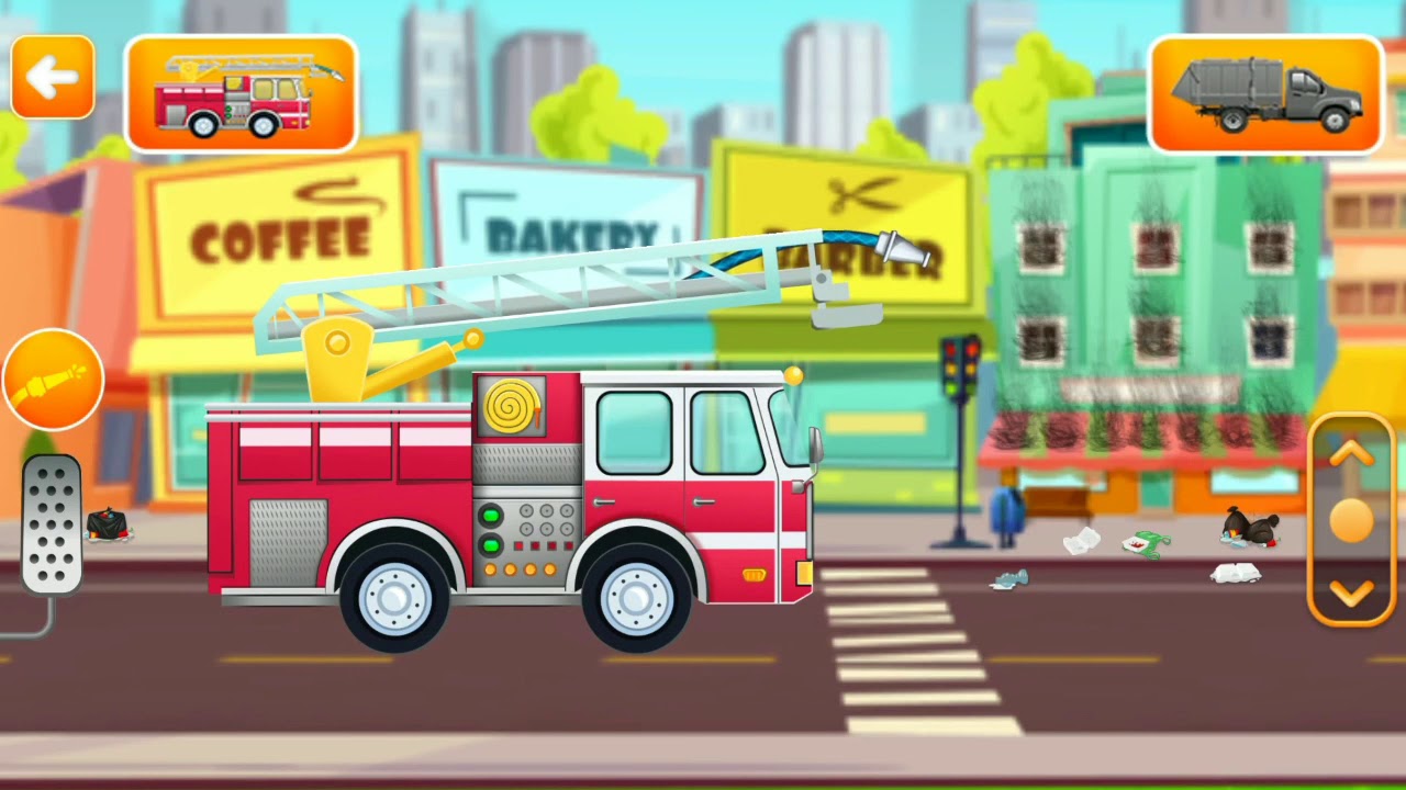 Fire Truck, Tractor, Train, Police Cars, Garbage Trucks , Excavator Toy ...