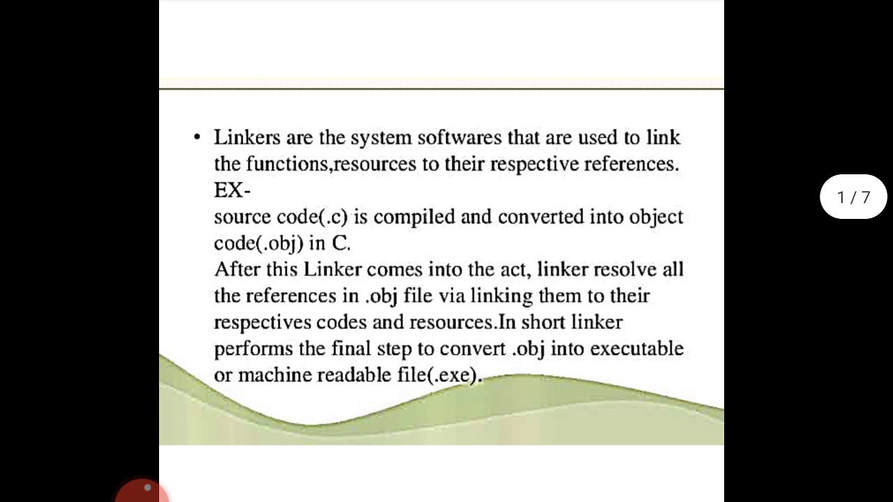 (16/11/2020) Linkers, Characteristics of a Programming Language - YouTube