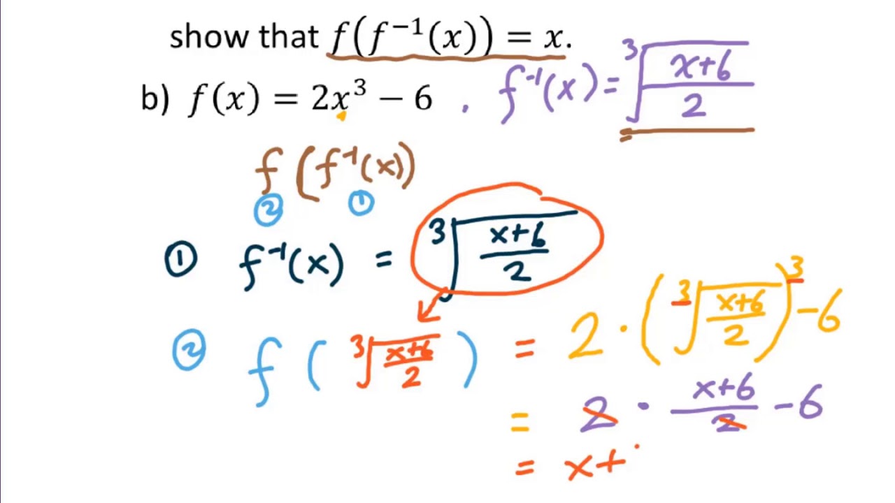 Chapter 1.5(4) How to prove inverse function - YouTube