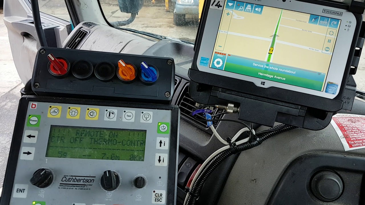 Automated gritter control. - YouTube