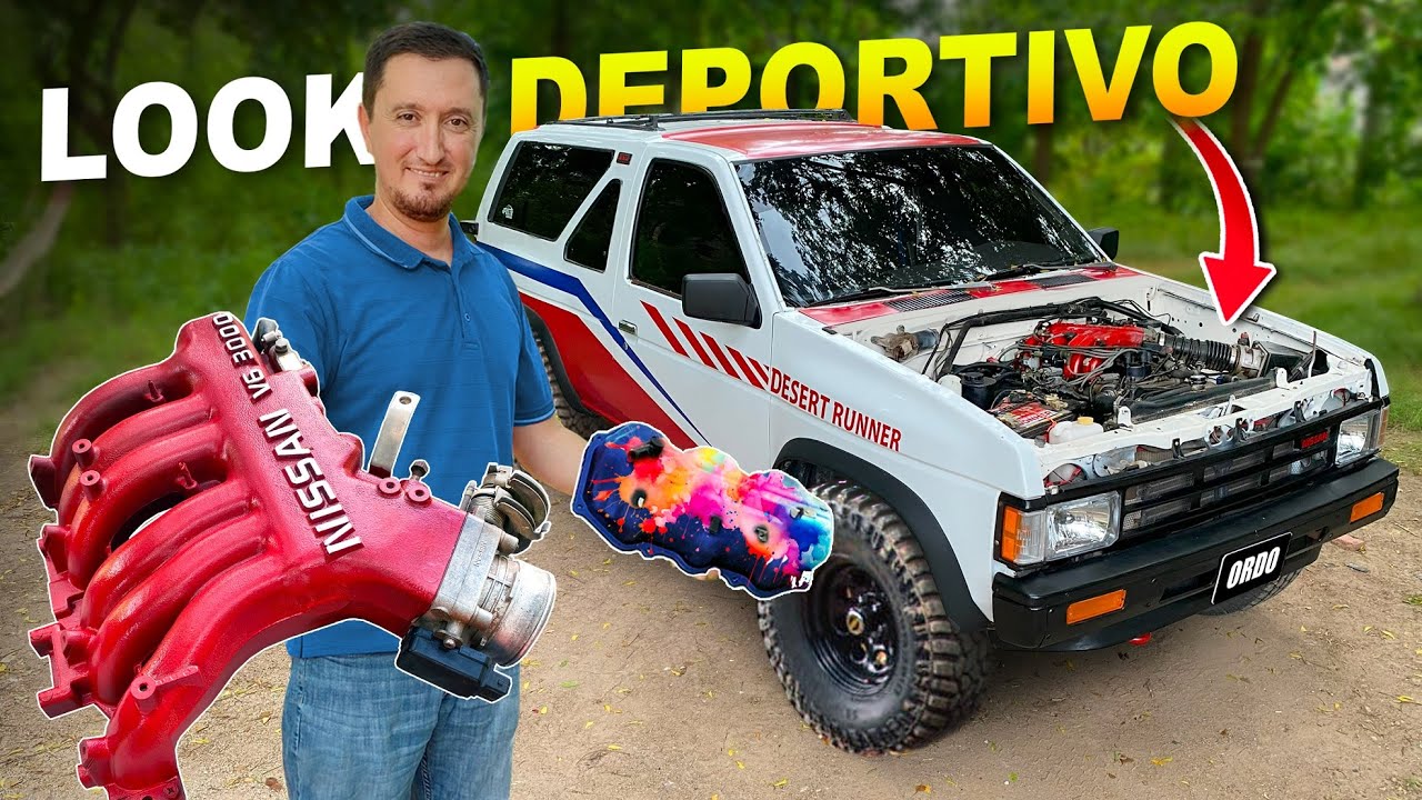 PINTÉ el MOTOR de la NISSAN WD21 4x4 - YouTube