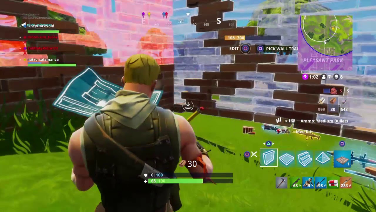 Fortnite 7 kill feed 1st place - YouTube