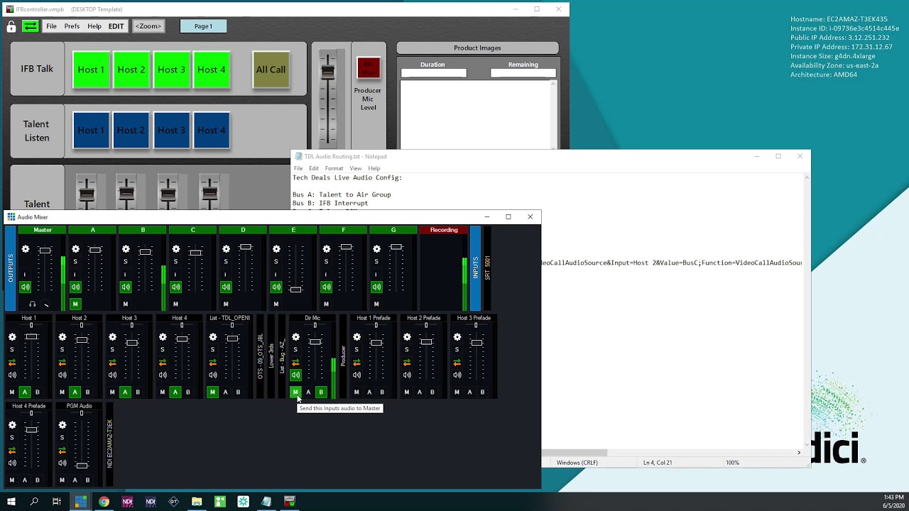 vMix IFB Demo using vMix Call and Panel Builder - YouTube