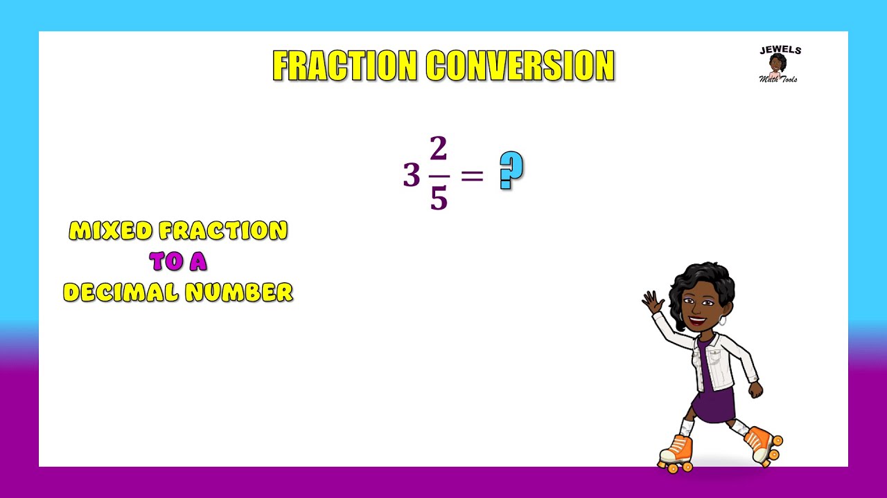 Mixed Fraction to a Decimal Number pt 1 - YouTube